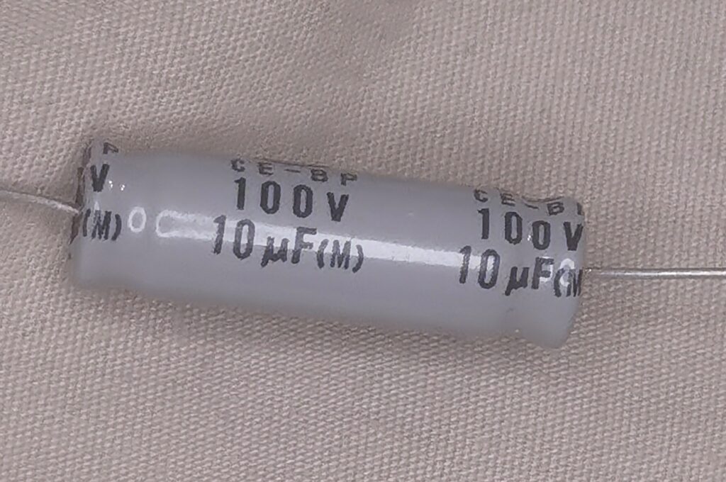 10uf/100V BP Axial Capacitor - TEAC TASCAM PARTS